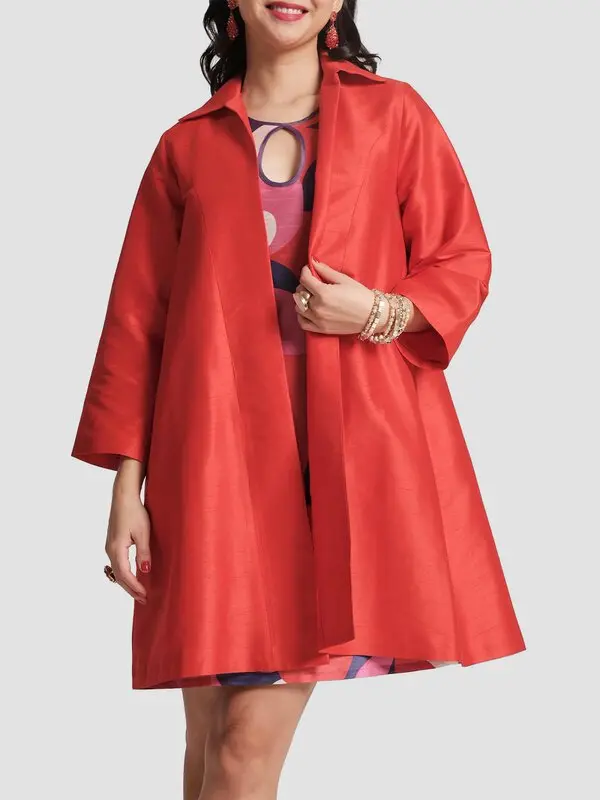 FRANCES VALENTINE Charlotte Open-front Topper Jacket