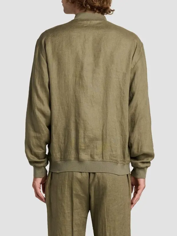 Kiton Pahoa Linen Jacket - Khaki