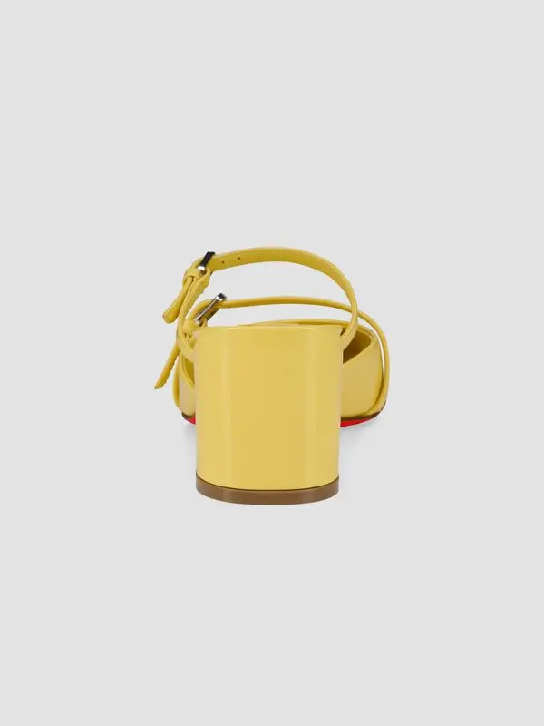 CHRISTIAN LOUBOUTIN Jane Nina 55mm Mules - Yellow
