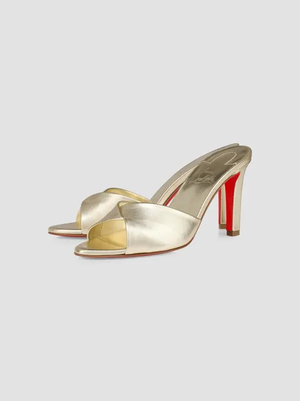 CHRISTIAN LOUBOUTIN Fanny 85mm Leather Mules