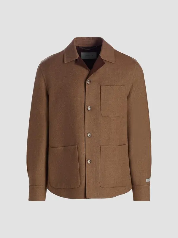 Canali Double-face Wool Overshirt