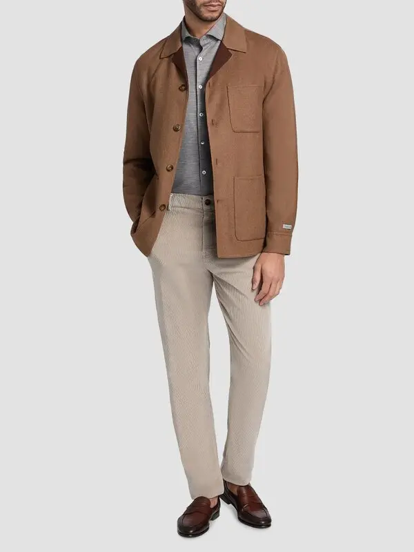 Canali Double-face Wool Overshirt