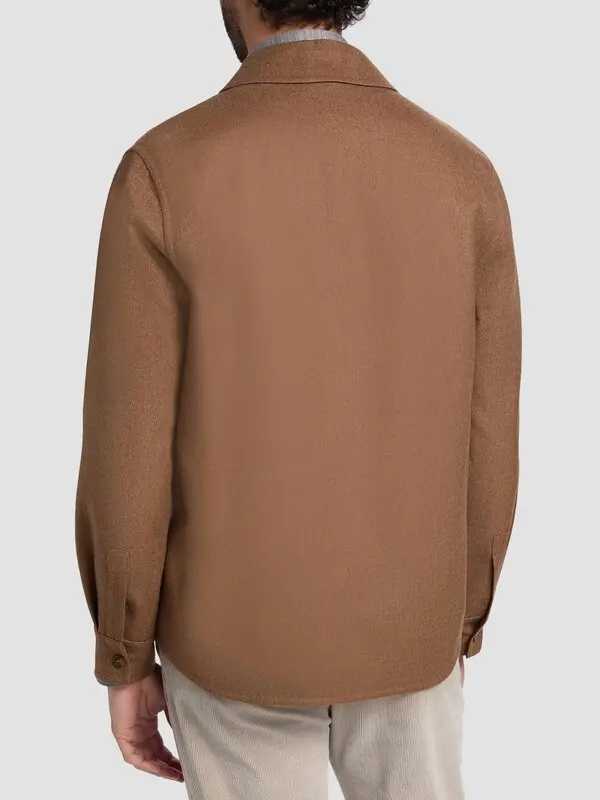 Canali Double-face Wool Overshirt
