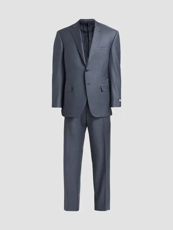 Canali Micro Houndstooth Classic-fit Wool Suit