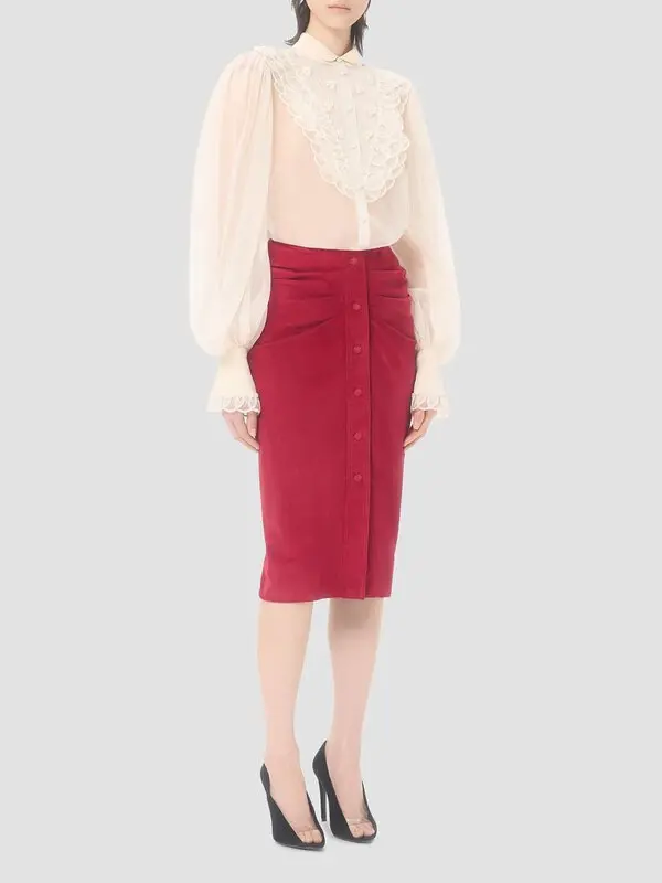 Valentino Garavani Embroidered Organza Shirt