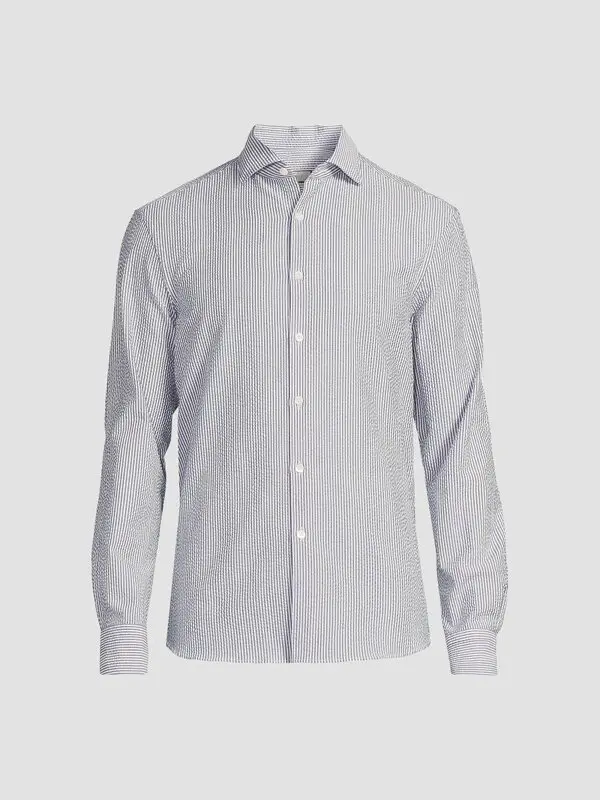 Canali Seersucker Sport Shirt