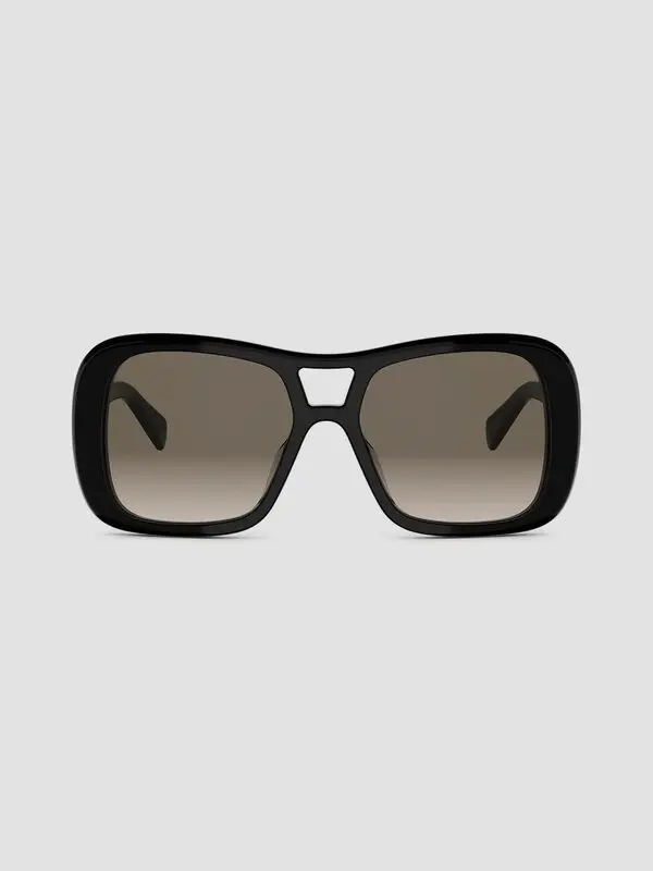 Celine Triomphe 55mm Pilot Sunglasses - Black Brown