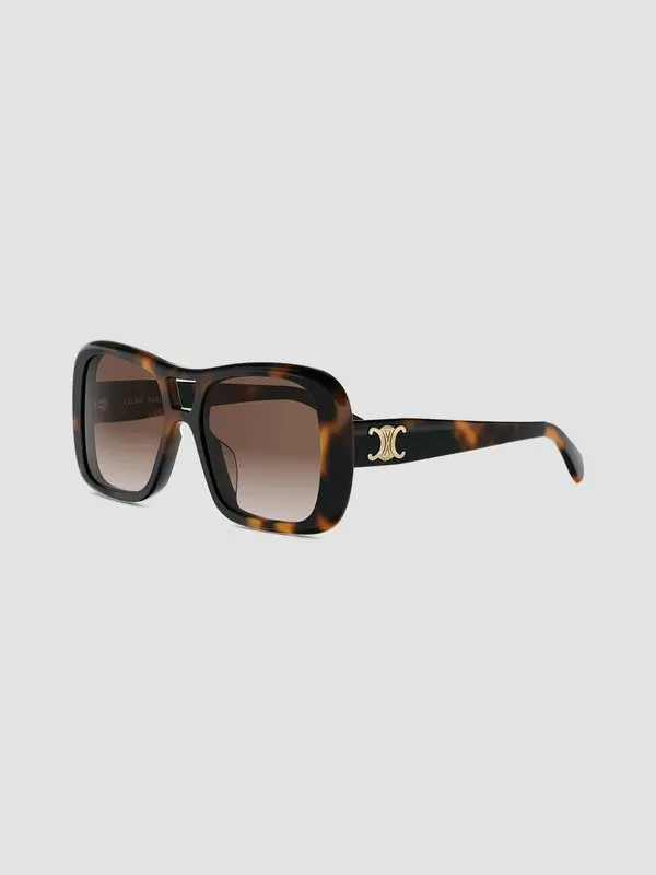 Celine Triomphe 55mm Pilot Sunglasses - Brown