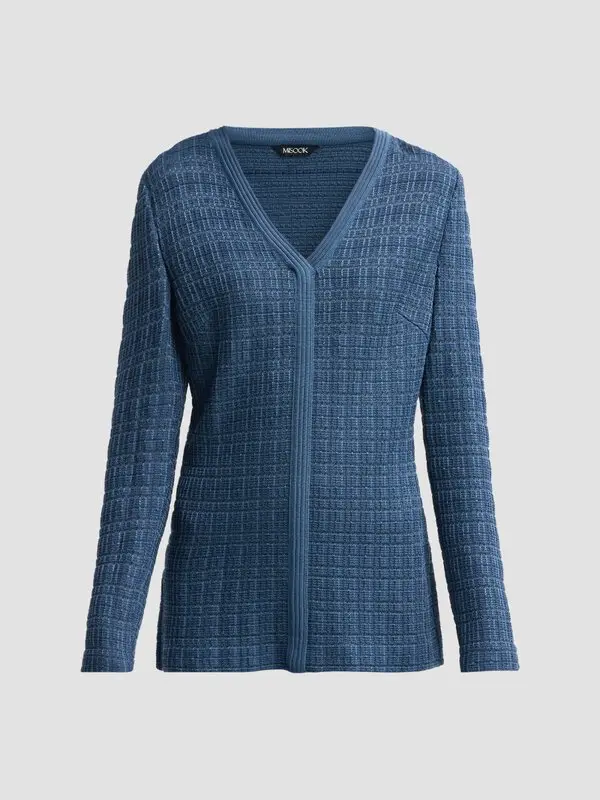 Misook Tweed-knit Tunic - Stardust