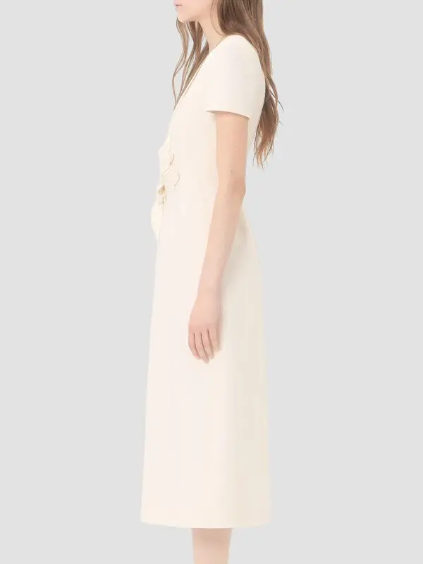 Valentino Garavani Embroidered Crepe Couture Dress