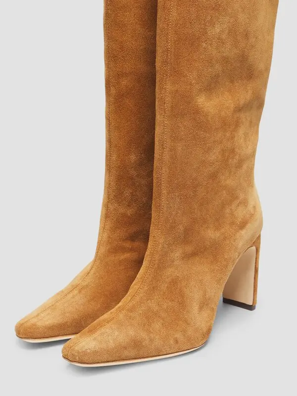 Staud Wally Suede 90mm Heeled Boots