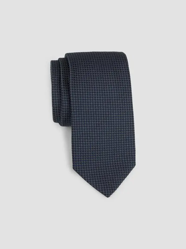 Canali Neat Geometric Silk Tie