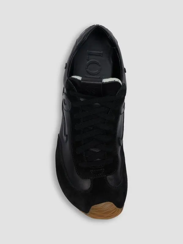 Loewe Ballet Runner 2.0 Leather Low-top Sneakers - Black