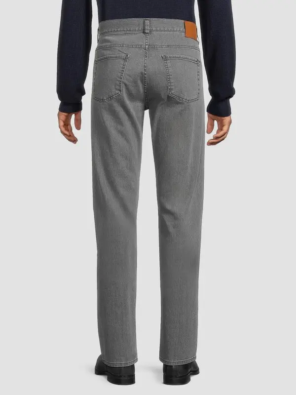 Canali Stretch Modern-fit Slim Jeans - Grey
