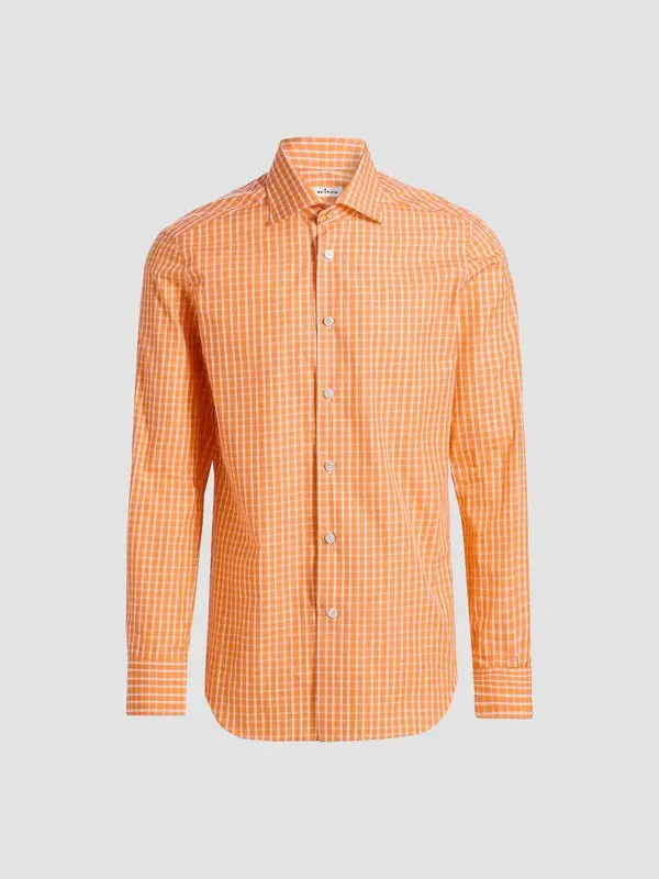 Kiton Check Cotton Shirt