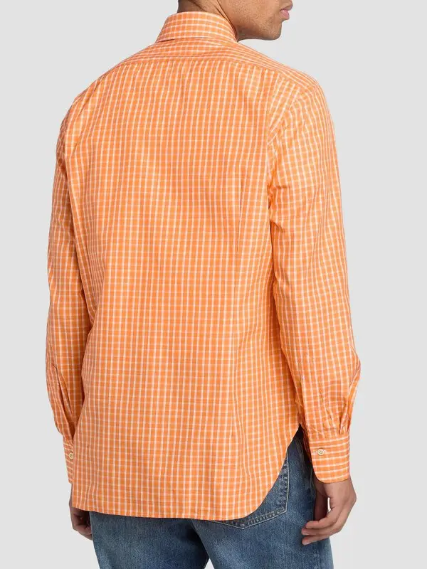 Kiton Check Cotton Shirt