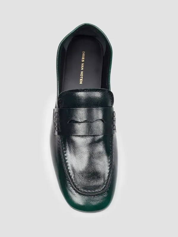 Dries Van Noten Leather Penny Loafers