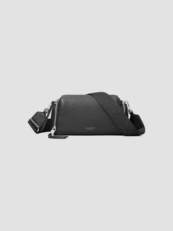 Tory Burch Perry Voyager Leather Crossbody Bag - Black