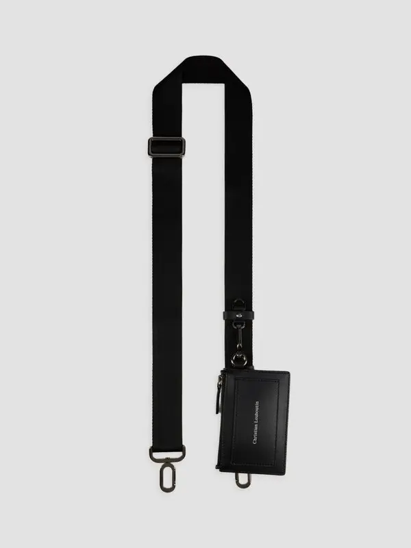 CHRISTIAN LOUBOUTIN Kosmica Leather Crossbody Bag - Black