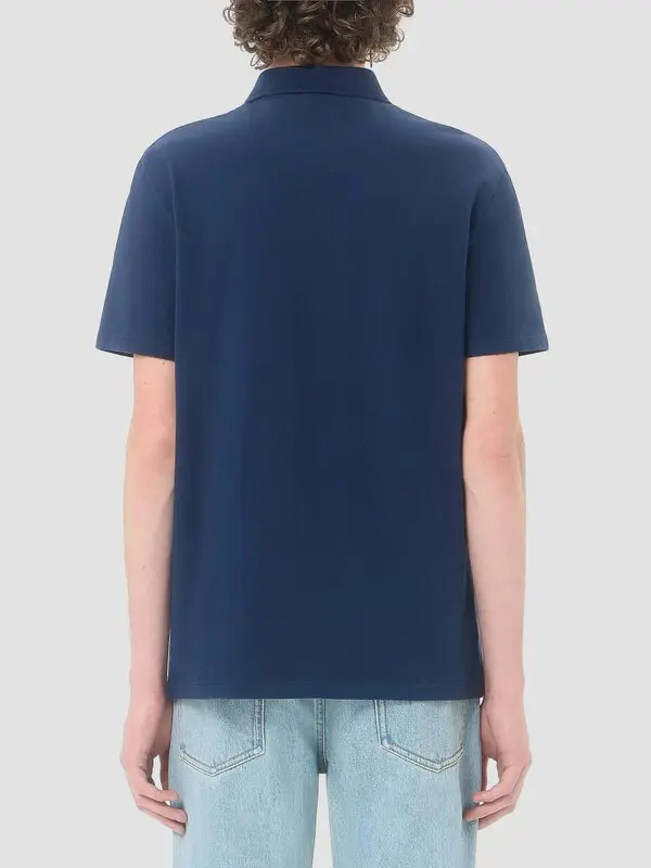 Valentino Garavani Cotton Piqué Polo Shirt With Vgold