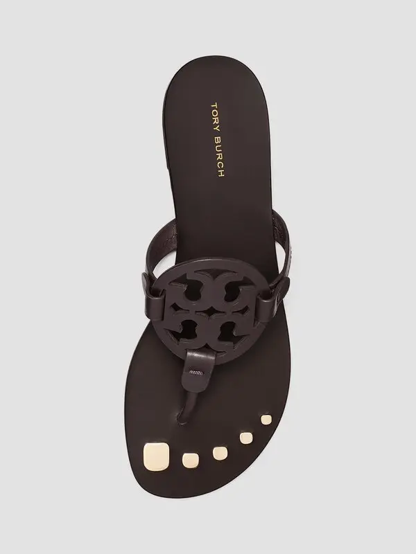 Tory Burch Miller Logo Leather Sandals