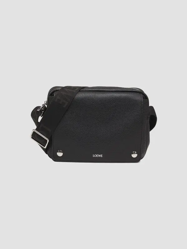 Loewe Extra-small Pebble Leather Messenger Bag - Black
