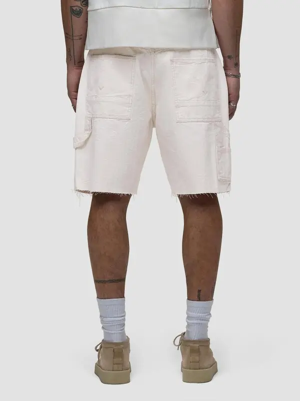 Hudson Jeans Carpenter Denim Shorts - Ecru