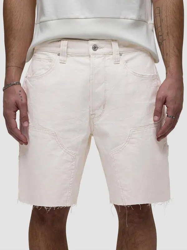 Hudson Jeans Carpenter Denim Shorts - Ecru