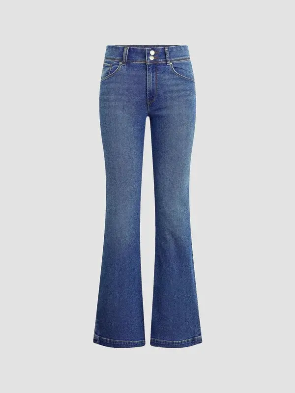 Hudson Jeans Dana High-rise Flared Jeans - Tranquil
