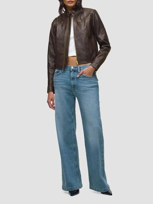 Hudson Jeans Leather Moto Jacket