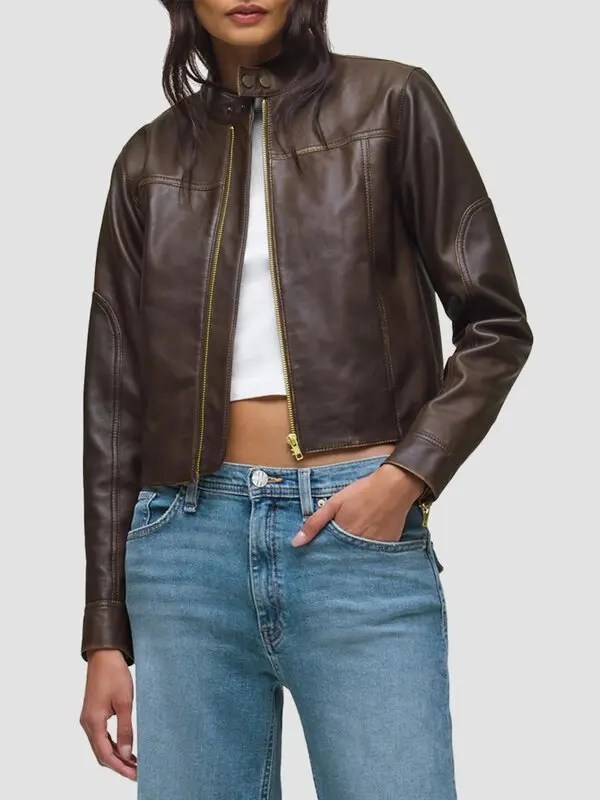 Hudson Jeans Leather Moto Jacket