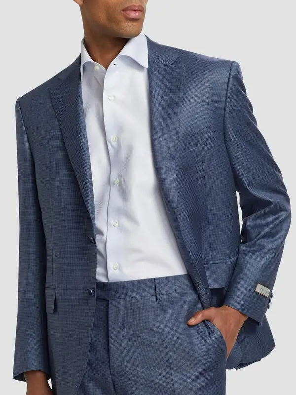 Canali Textured Cotton Modern-fit Shirt
