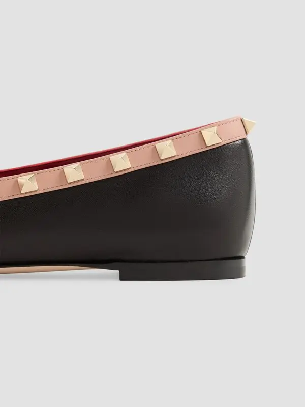 Valentino Garavani Mary-jane Rockstud Ballerinas - Black