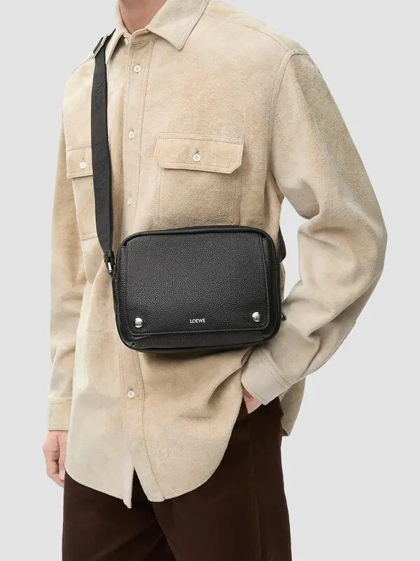 Loewe Pebble Leather Messenger Bag