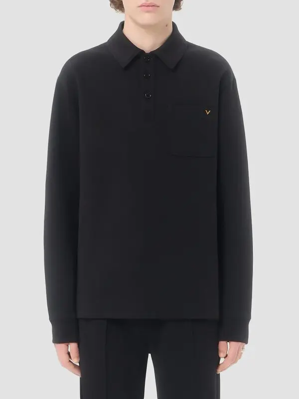 Valentino Garavani Cotton Polo Shirt With Vgold