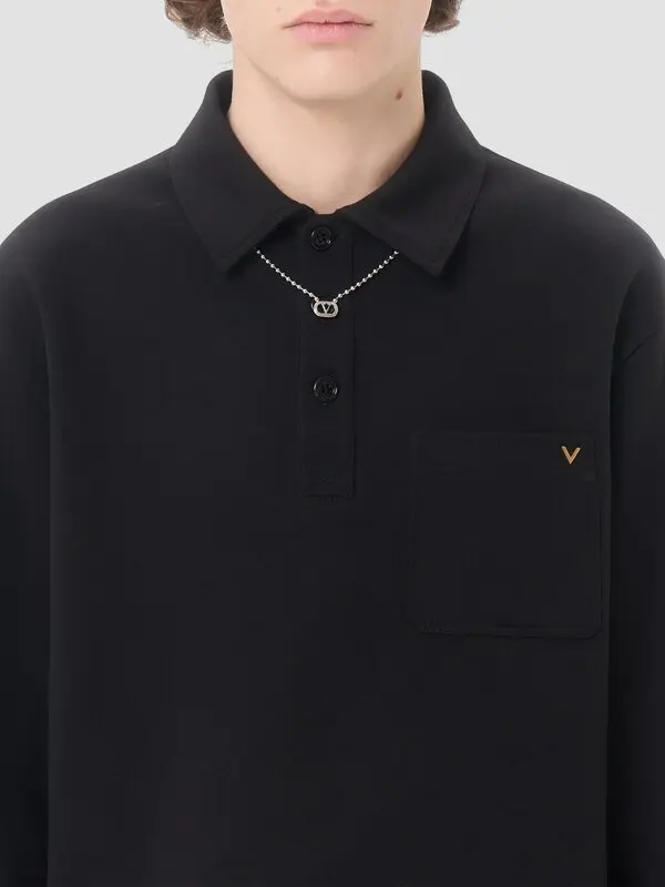 Valentino Garavani Cotton Polo Shirt With Vgold