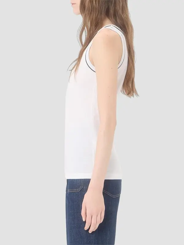 Valentino Garavani Cotton Jersey Top - White