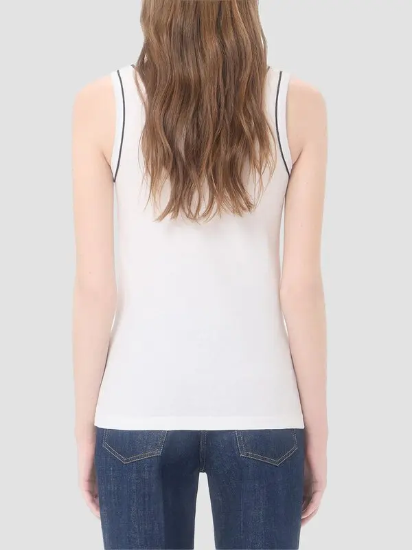 Valentino Garavani Cotton Jersey Top - White
