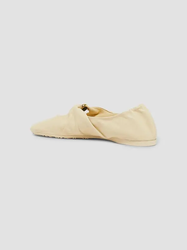 Loewe Pebble Soft Ballerina Flats - Cream