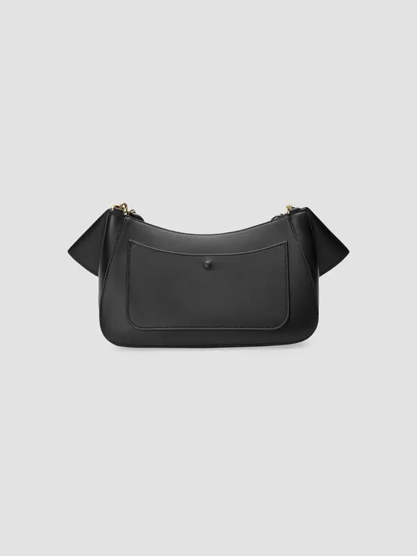 Loewe Ola Medium Leather Shoulder Bag - Black