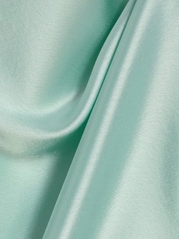 Talbot Runhof Satin Scarf Column Gown