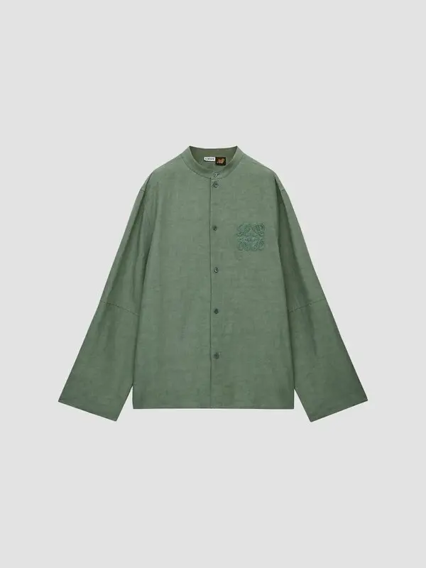 Loewe X Paula's Ibiza Monogram Woven Long-sleeve Shirt