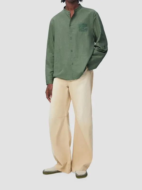 Loewe X Paula's Ibiza Monogram Woven Long-sleeve Shirt