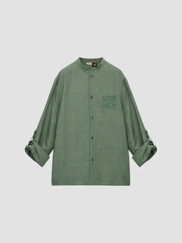 Loewe X Paula's Ibiza Monogram Woven Long-sleeve Shirt