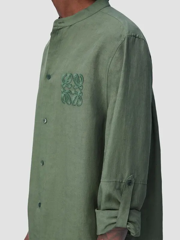 Loewe X Paula's Ibiza Monogram Woven Long-sleeve Shirt