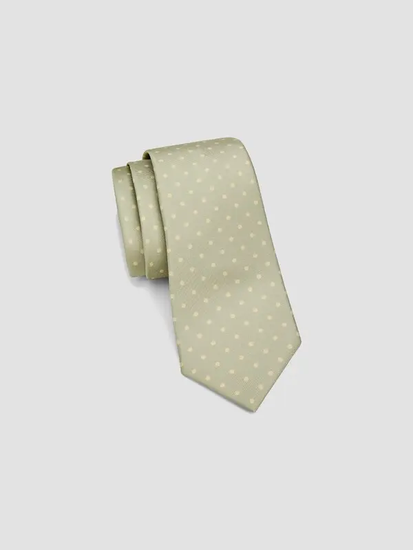 Kiton Dot-print Silk Tie