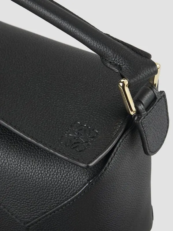 Loewe Small Puzzle Edge Handle Bag - Black