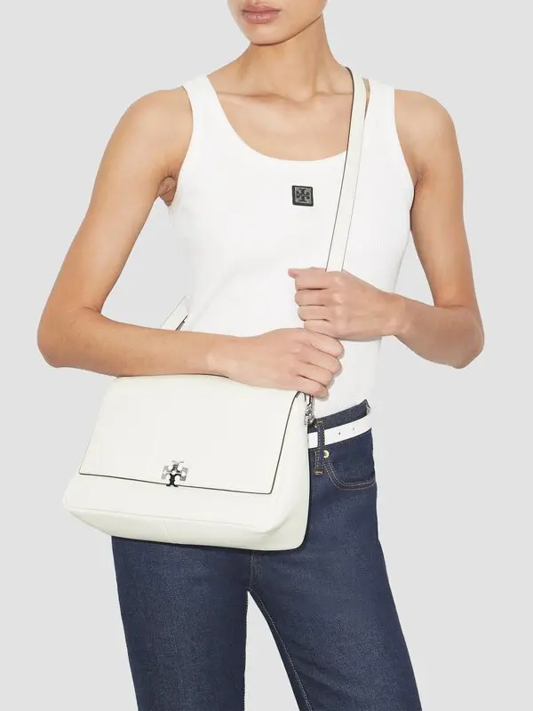 Tory Burch Charlie Leather Shoulder Bag