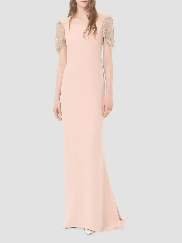Valentino Garavani Embroidered Couture Cady Long Dress