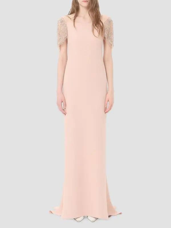 Valentino Garavani Embroidered Couture Cady Long Dress